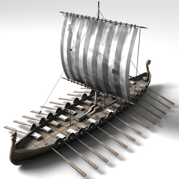 3d boat viking