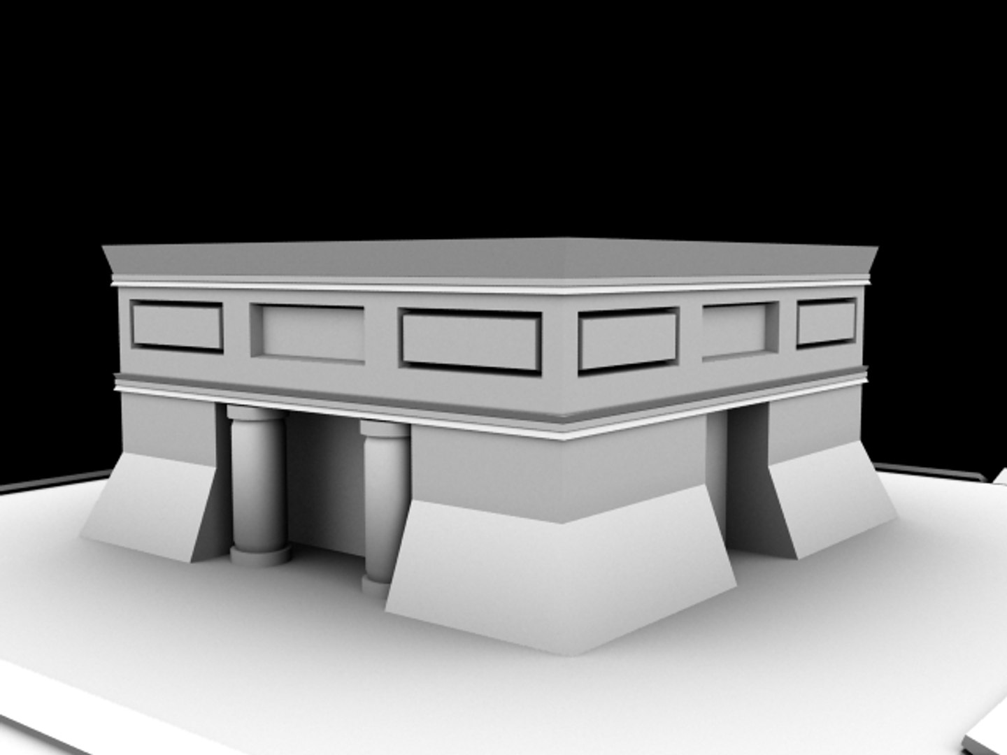 Free Aztec Pyramid 3d Model