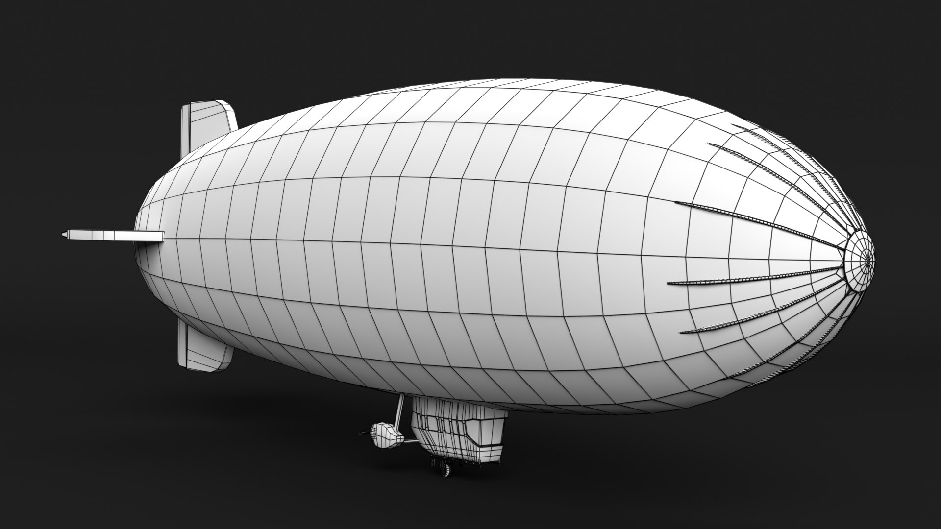 3D Blimp Airship Aircraft Model - TurboSquid 1689348