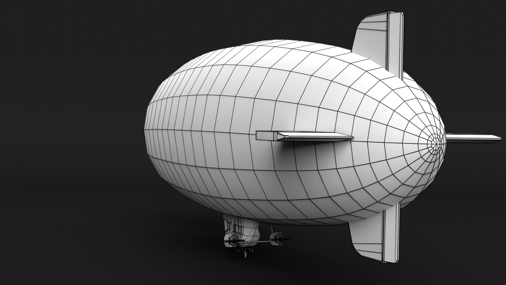3D Blimp Airship Aircraft Model - TurboSquid 1689348
