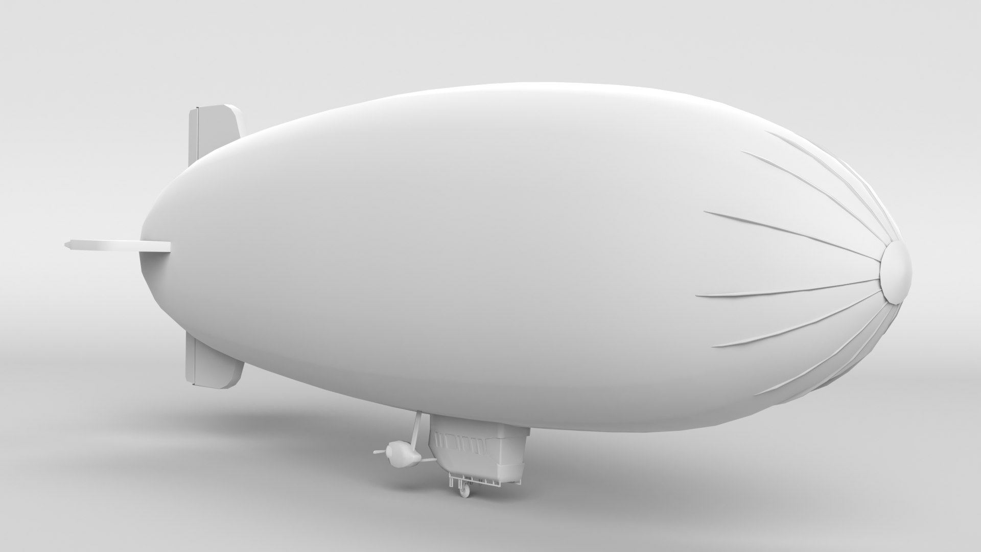 3D Blimp Airship Aircraft Model - TurboSquid 1689348