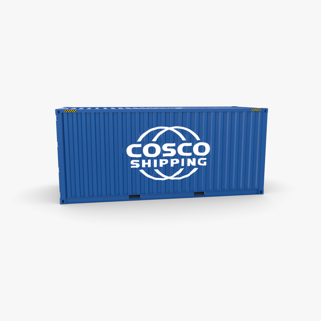 3D 20ft Shipping Container Cosco Shipping v1 - TurboSquid 1769817