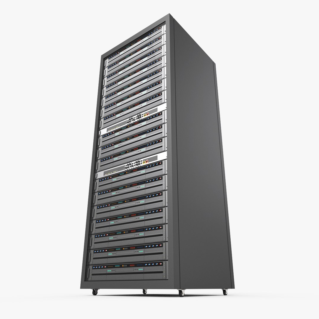 Server Rack Data Center 3D Model - TurboSquid 1366707