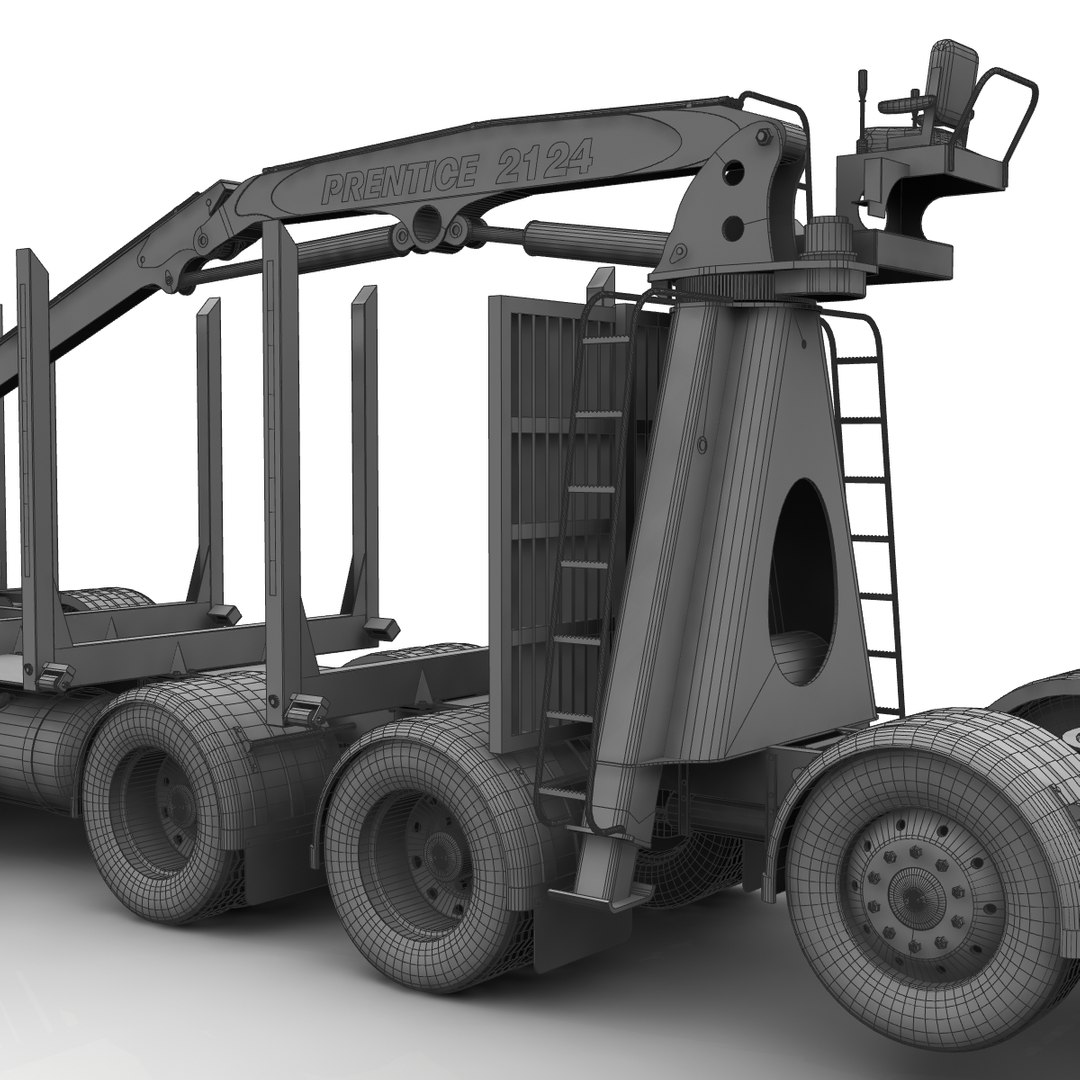 3d Freightliner Powerliner Logger