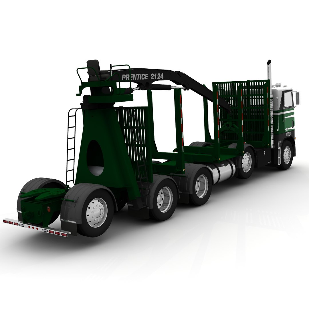 3d Freightliner Powerliner Logger