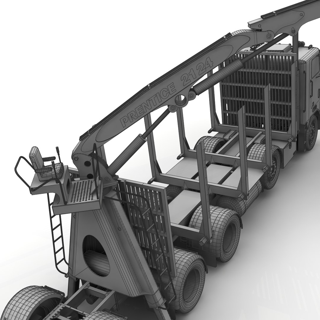 3d Freightliner Powerliner Logger