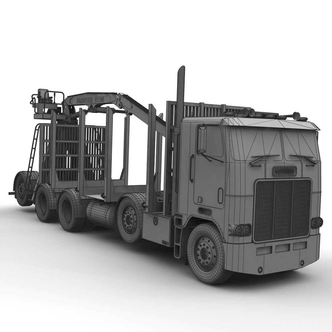3d Freightliner Powerliner Logger