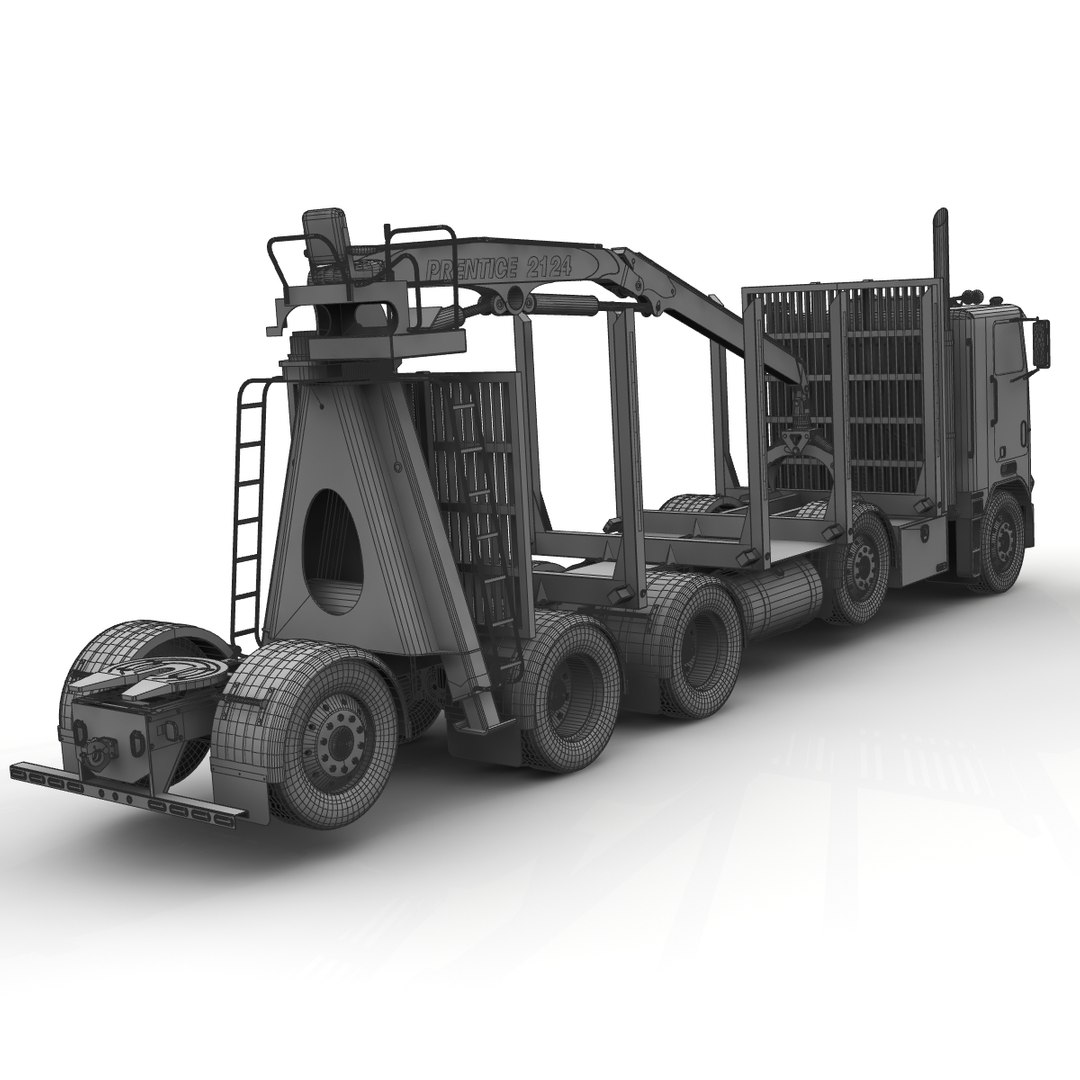 3d Freightliner Powerliner Logger