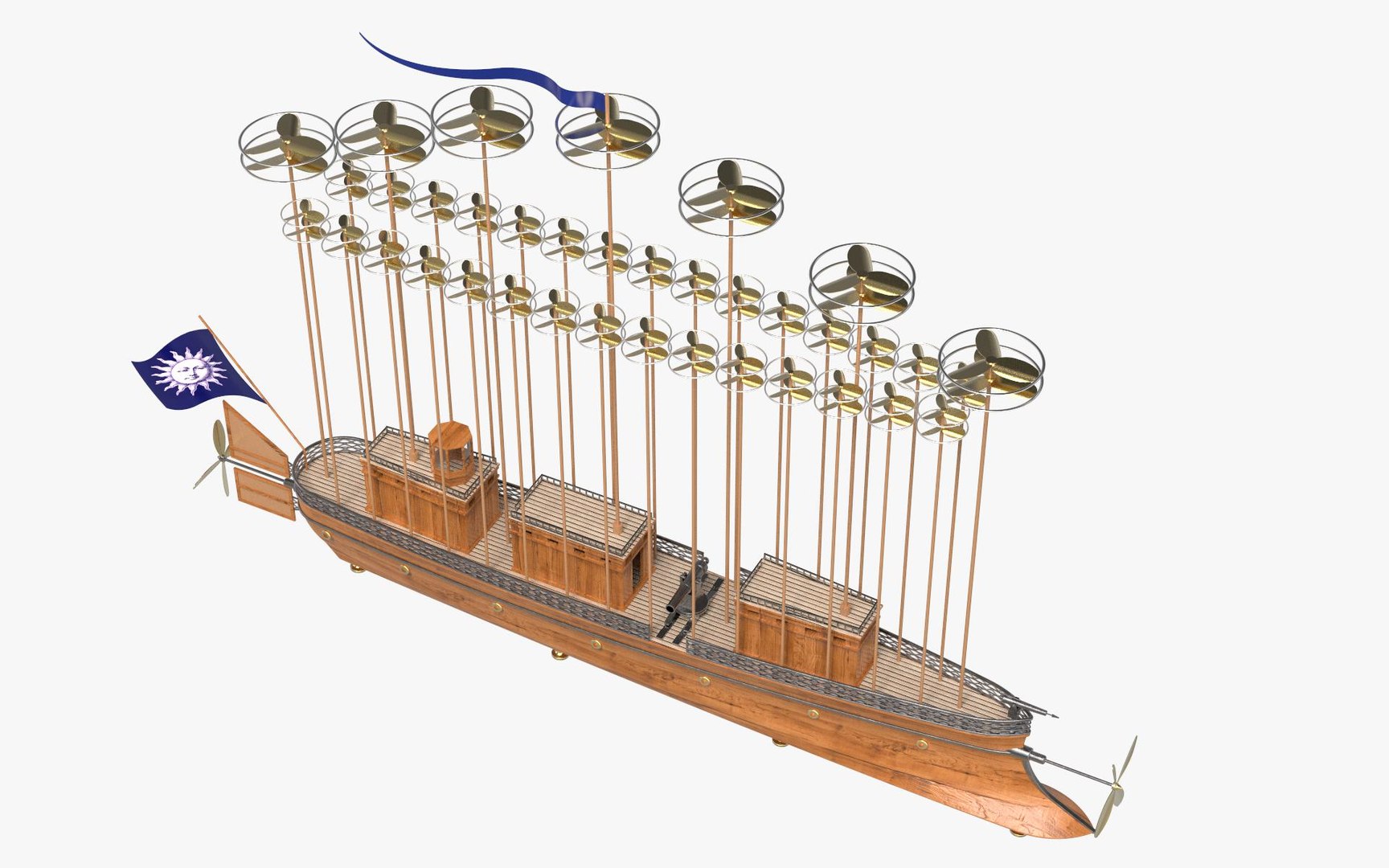 3D Albatross Airship Model - TurboSquid 2386885