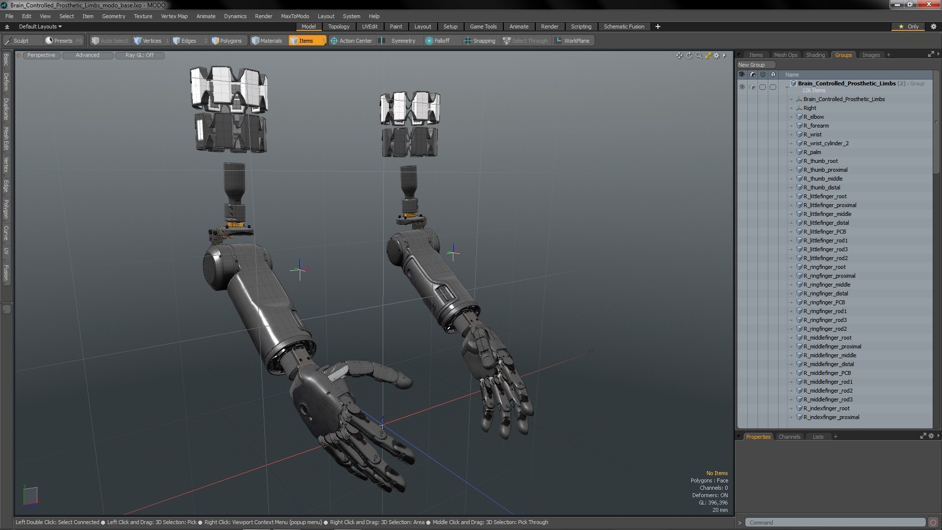 Brain Controlled Prosthetic Limbs 3D Model - TurboSquid 2092104