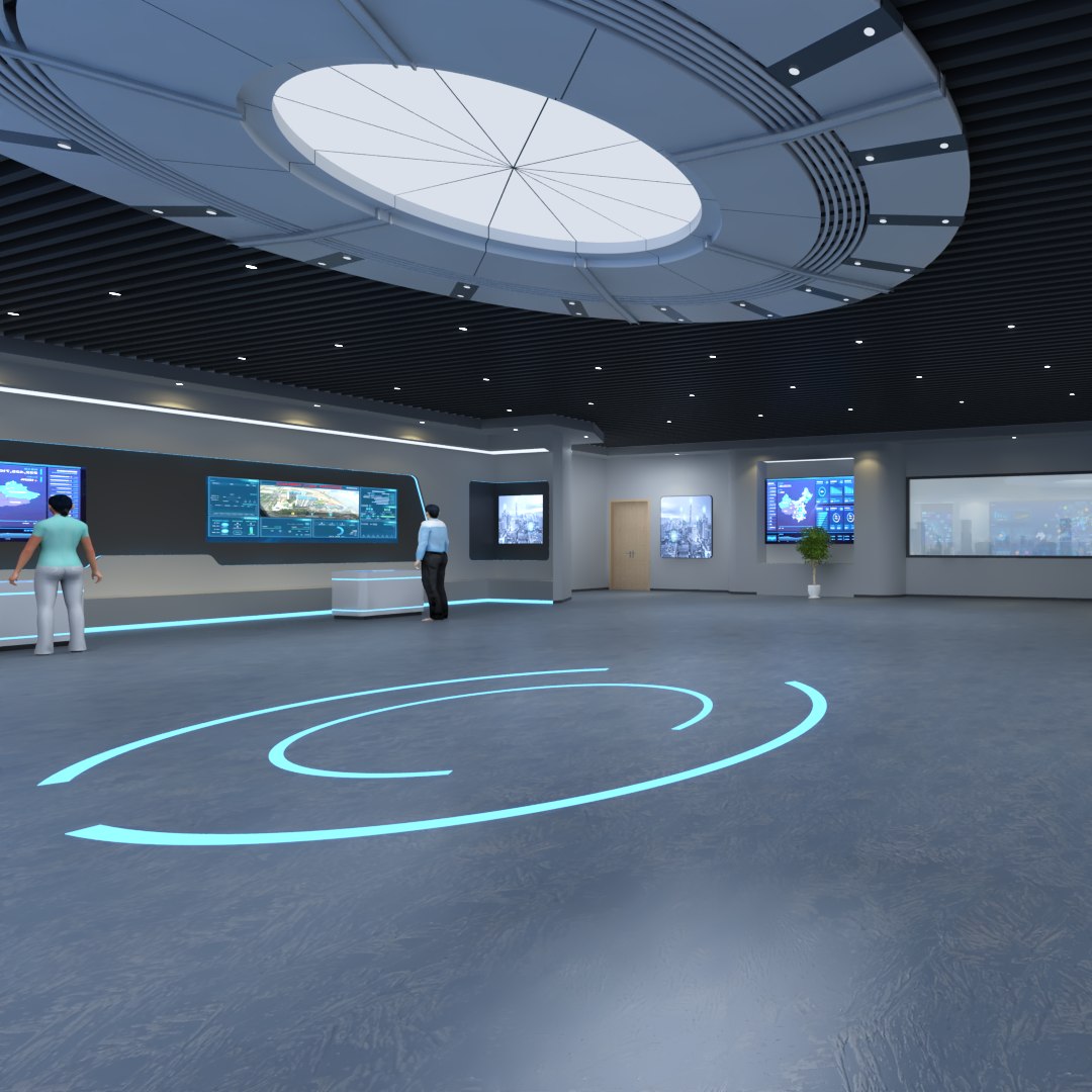 3D Science Fiction Exhibition Center Model - TurboSquid 2111443