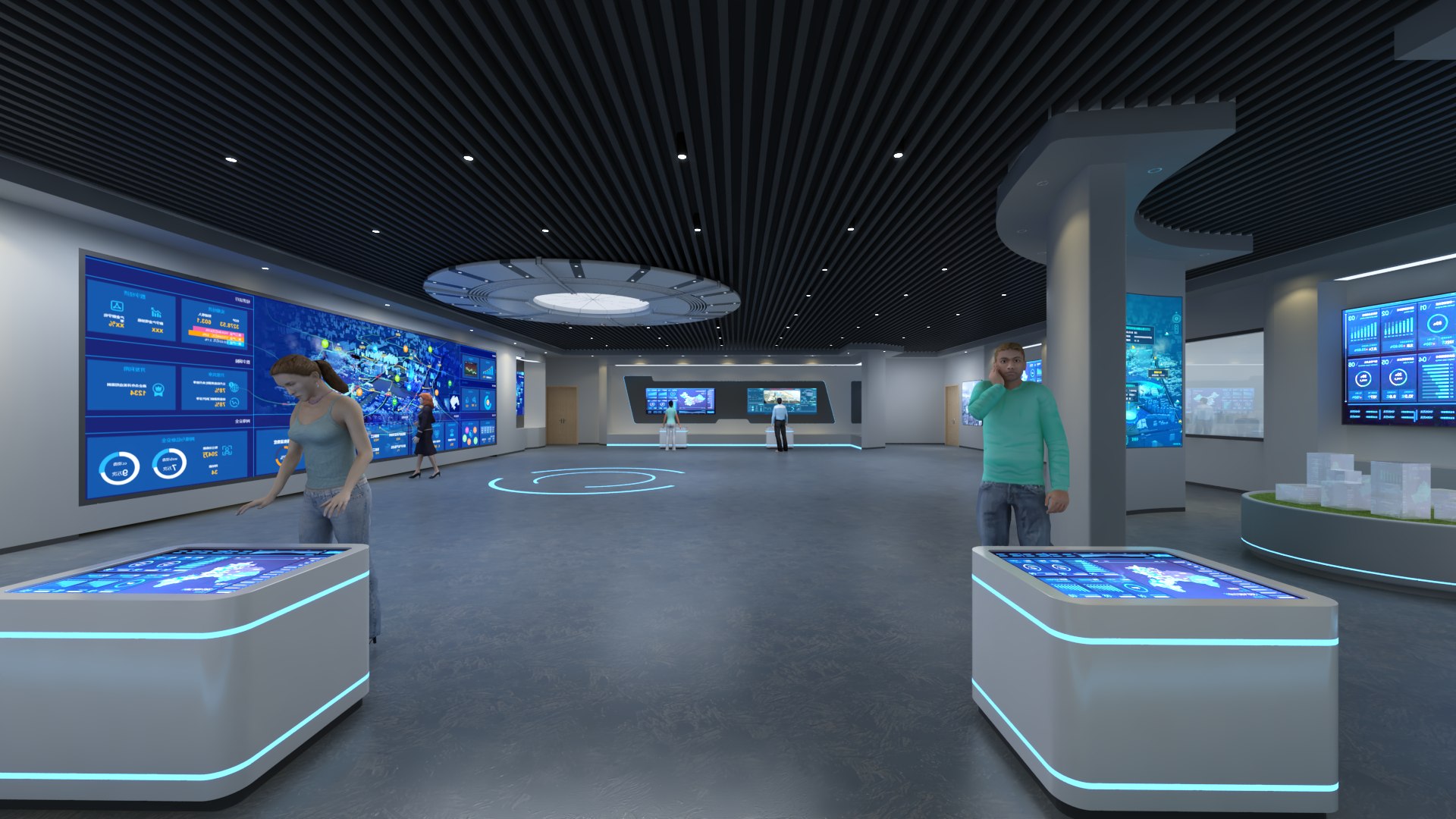 3D Science Fiction Exhibition Center Model - TurboSquid 2111443