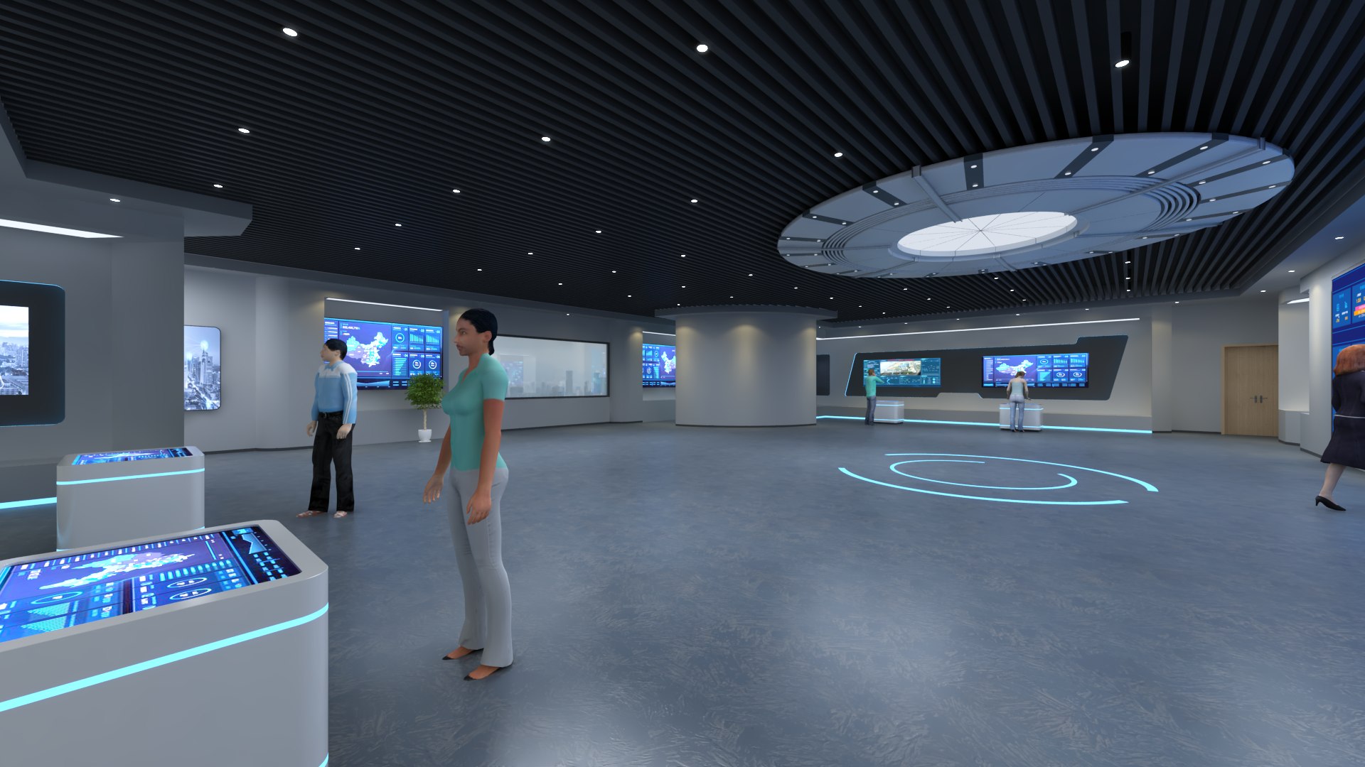 3D Science Fiction Exhibition Center Model - TurboSquid 2111443