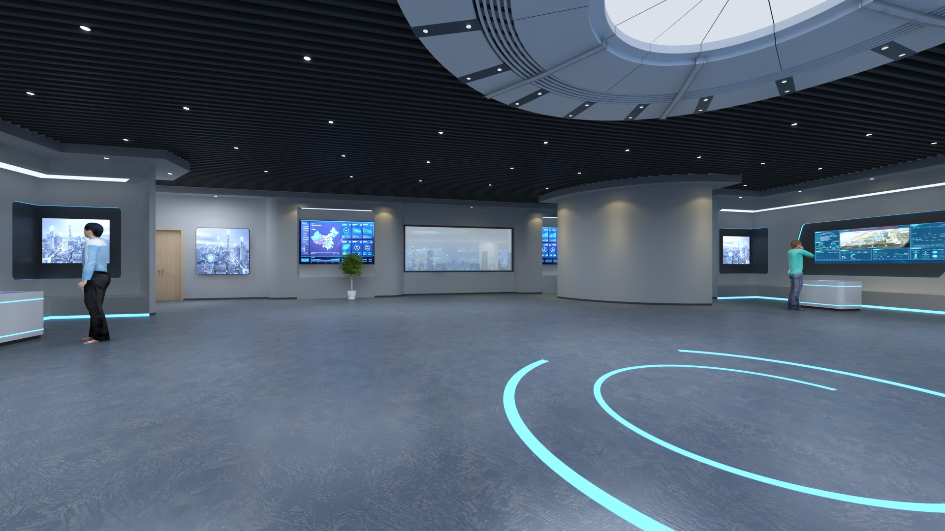 3D Science Fiction Exhibition Center Model - TurboSquid 2111443