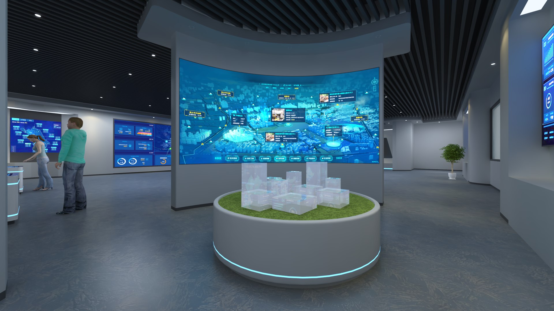 3D Science Fiction Exhibition Center Model - TurboSquid 2111443