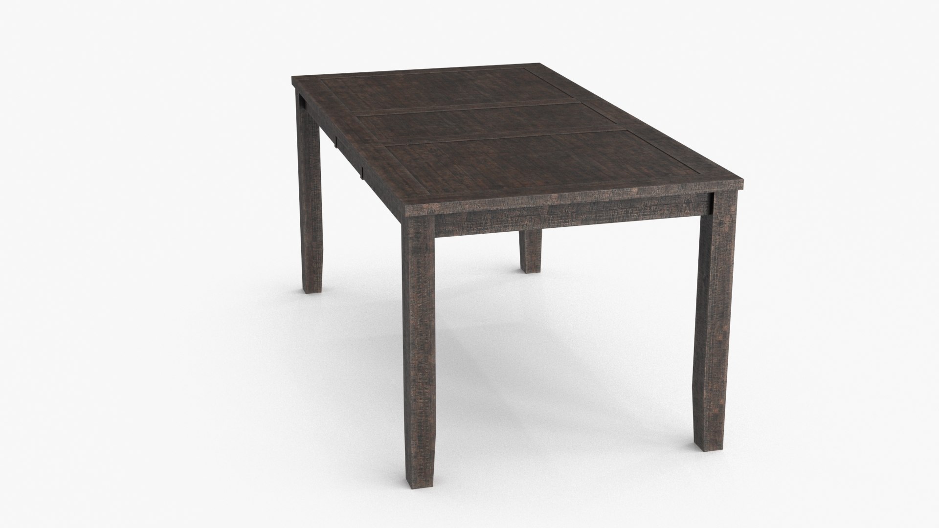 3D Extension Solid Pine Counter Height Table Model - TurboSquid 2240195