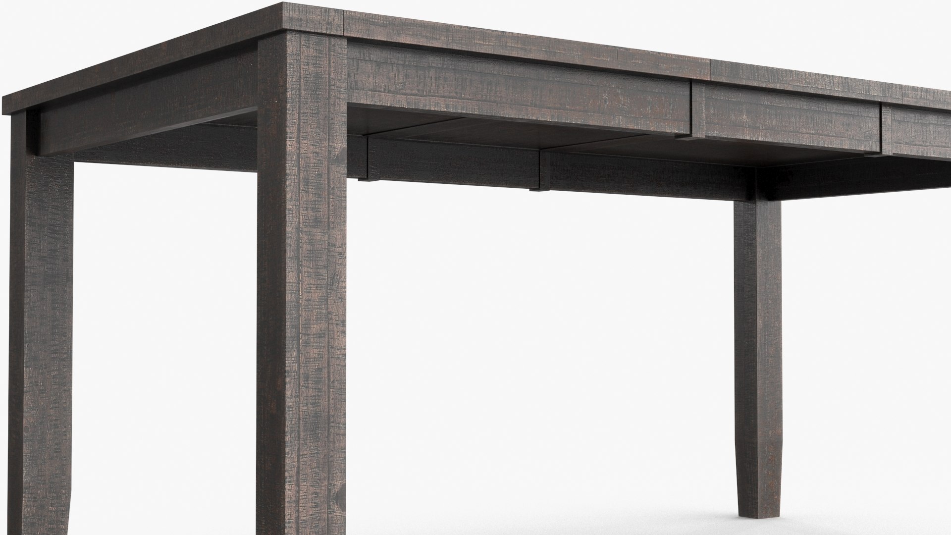 3D Extension Solid Pine Counter Height Table Model - TurboSquid 2240195