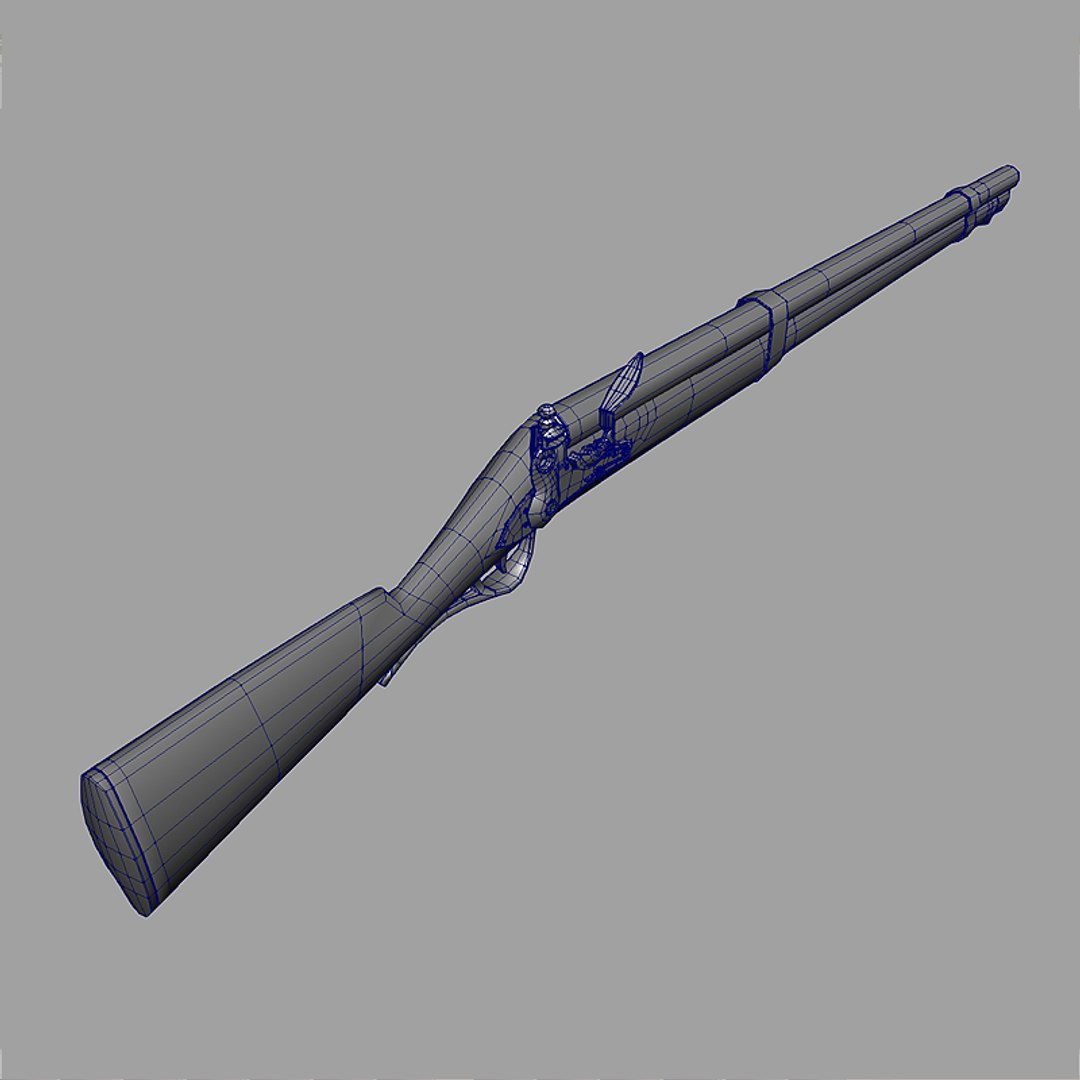 3ds Max 19th Musket