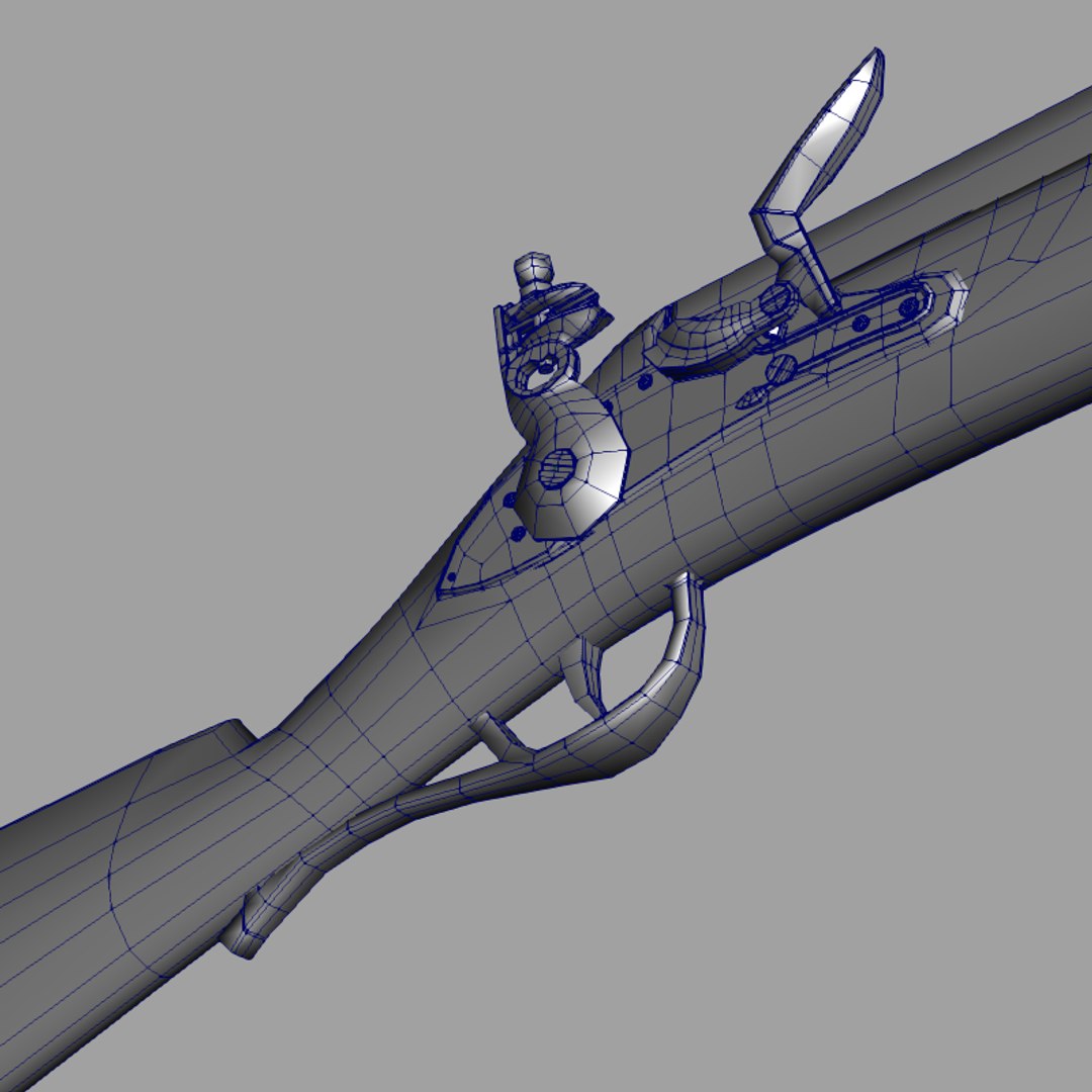 3ds Max 19th Musket