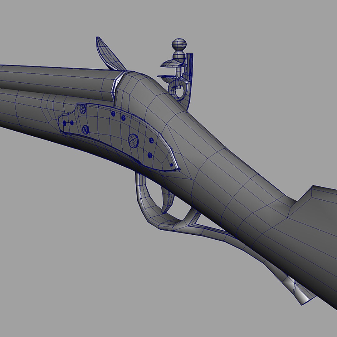 3ds Max 19th Musket