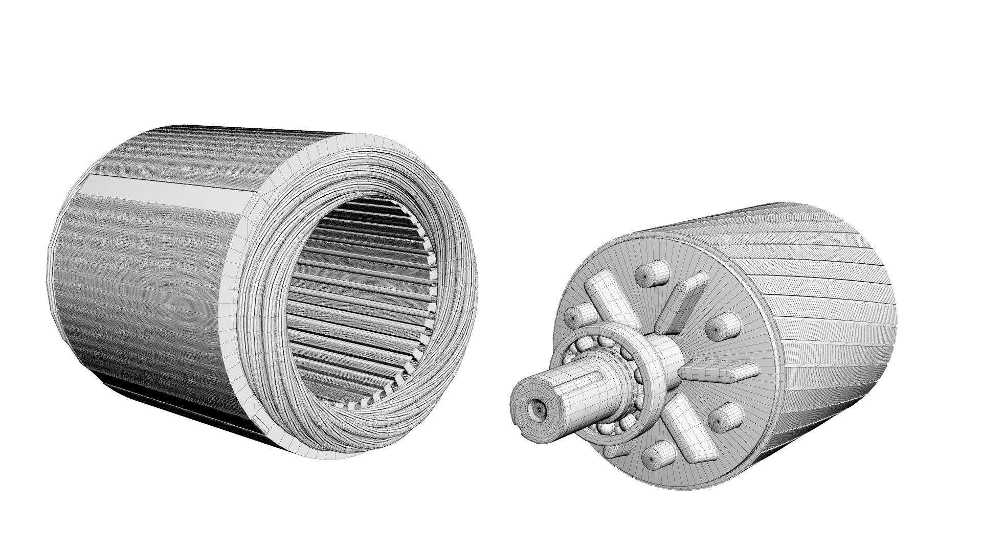 Electric Motor Rotor Stator 3D - TurboSquid 1848228