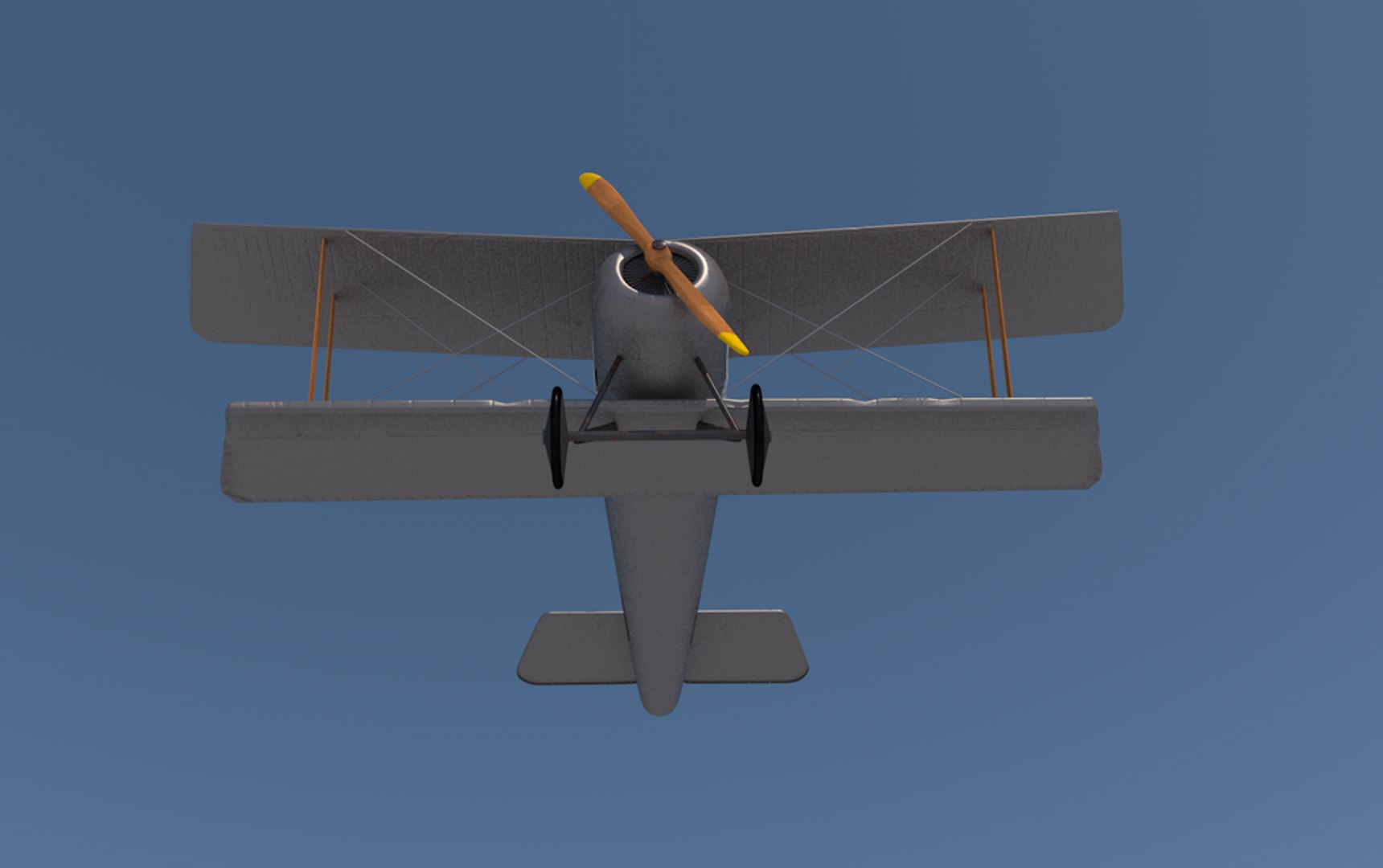 3d c4d hanriot airplane