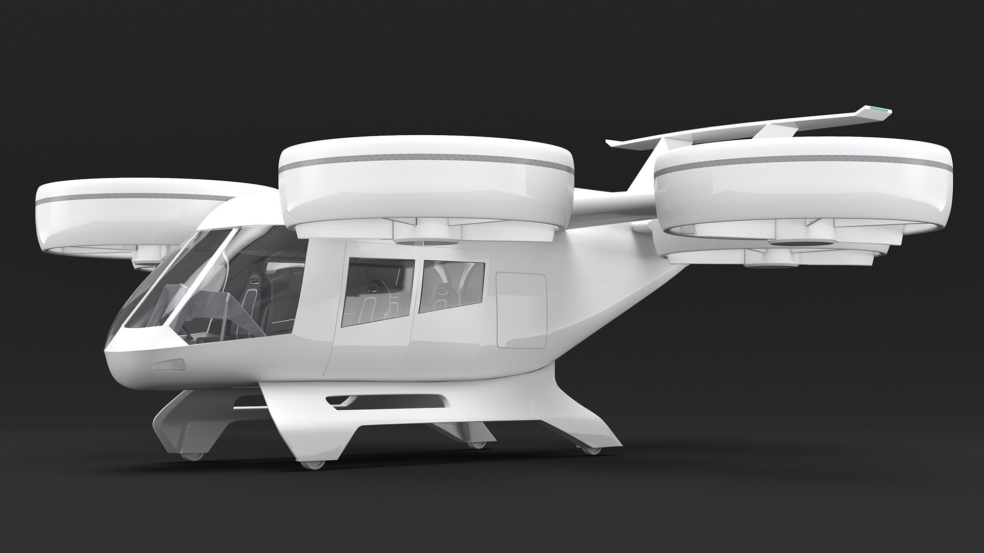 Concept Flying Taxi Simple Interior Rigged 3D model - TurboSquid 2170130
