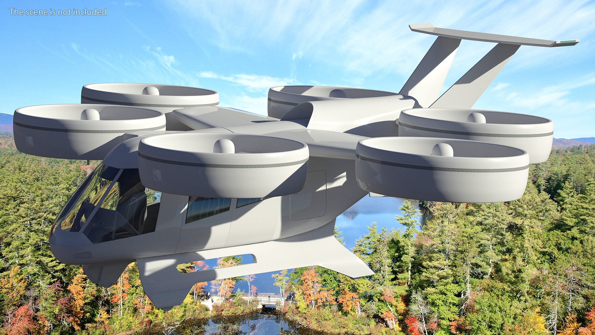 Concept Flying Taxi Simple Interior Rigged 3D model - TurboSquid 2170130