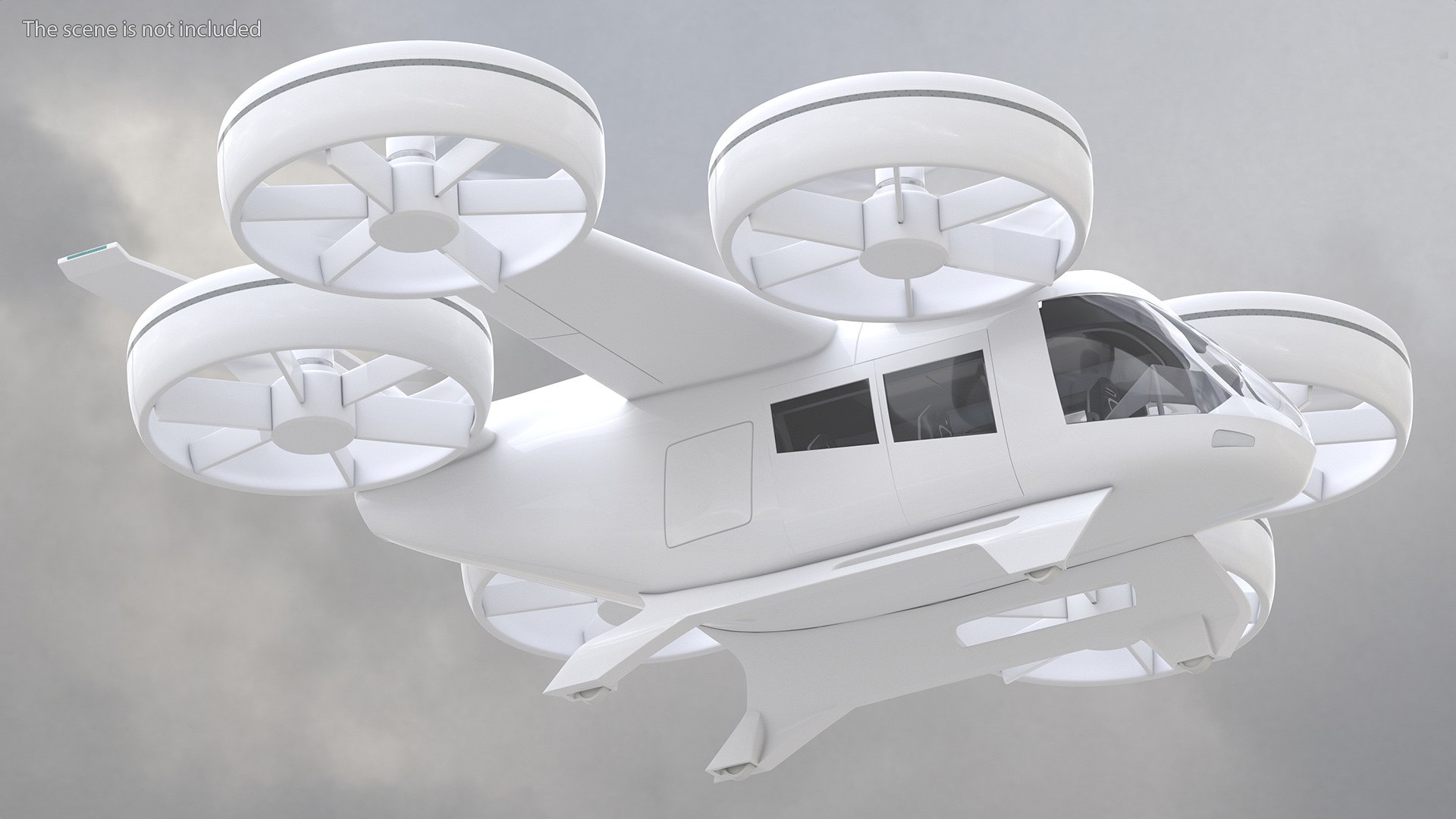 Concept Flying Taxi Simple Interior Rigged 3D model - TurboSquid 2170130