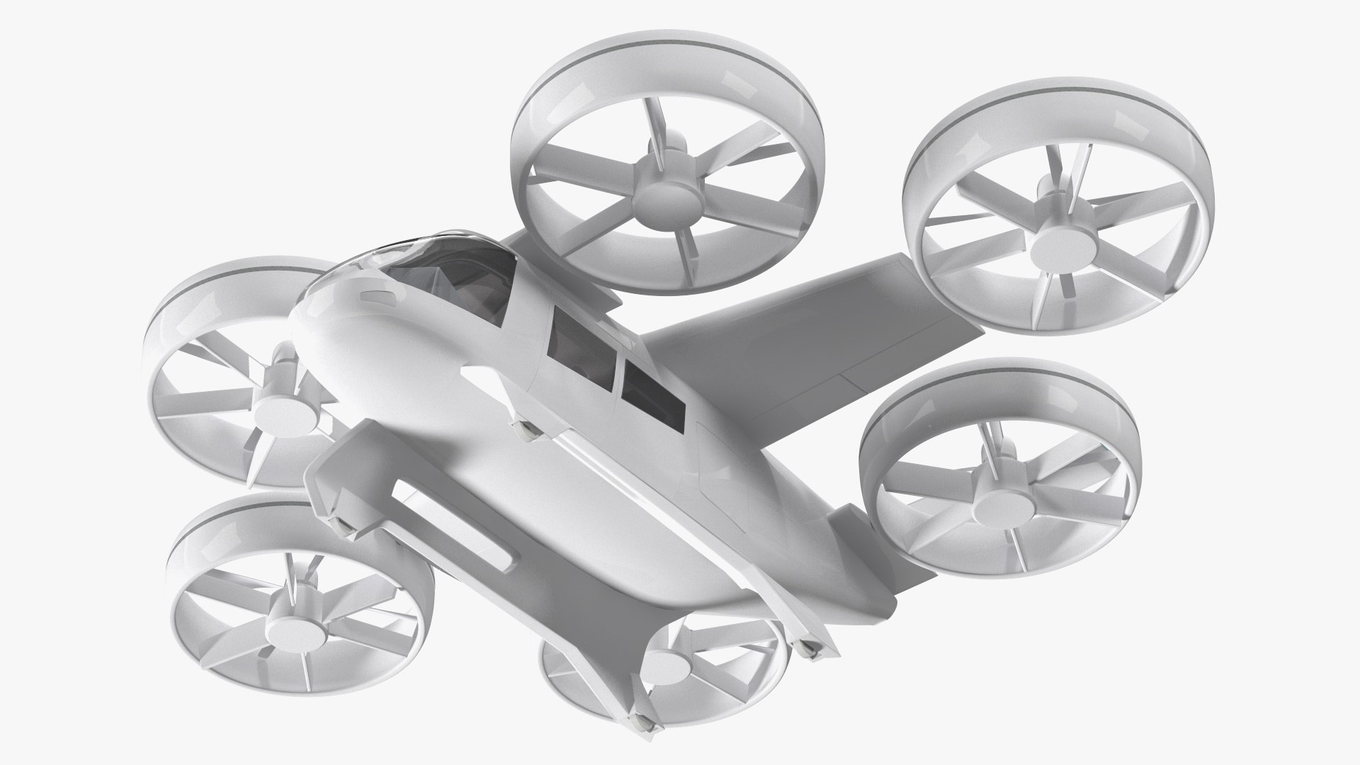 Concept Flying Taxi Simple Interior Rigged 3D model - TurboSquid 2170130