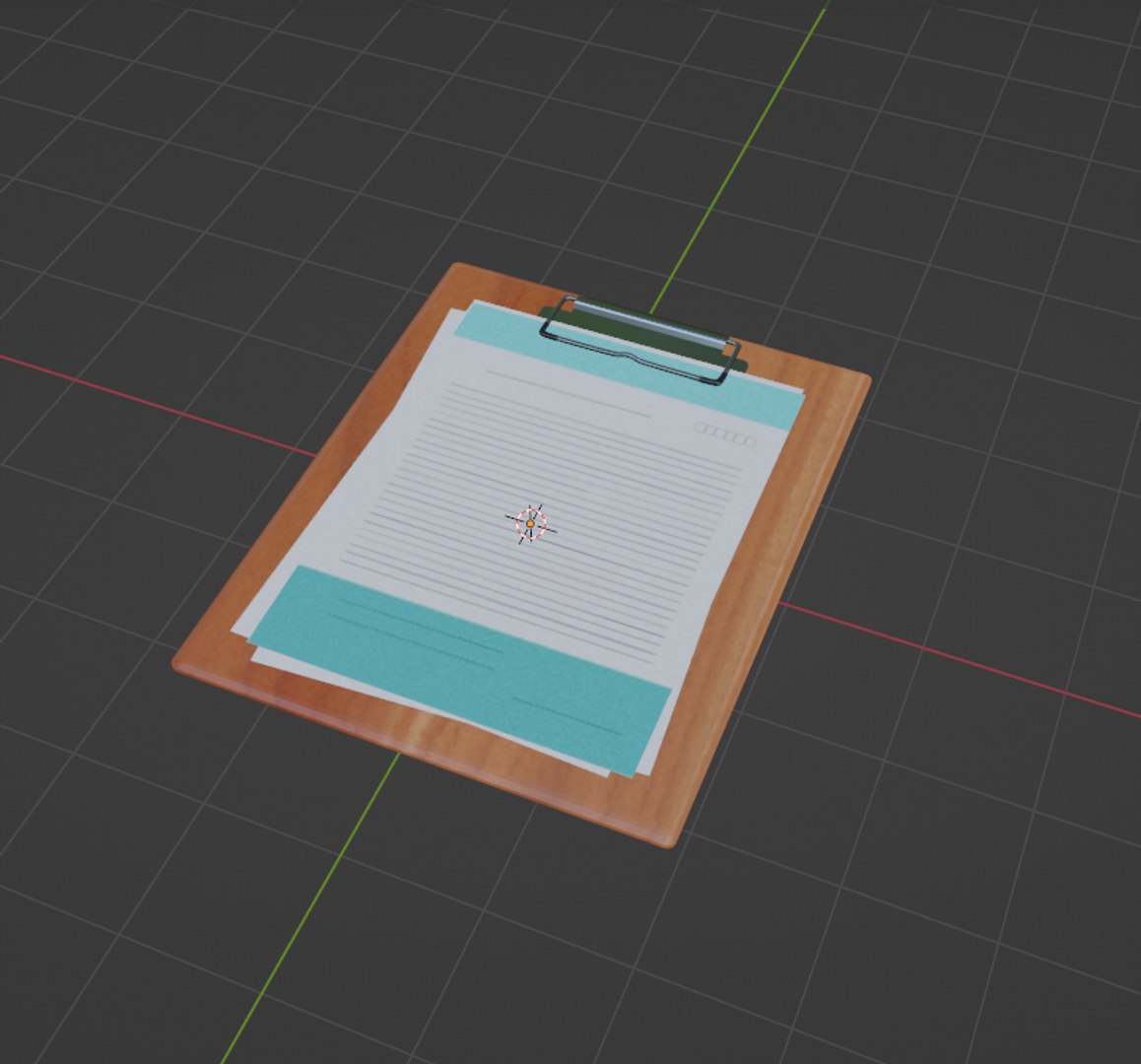 3D Clip Board - TurboSquid 2179302