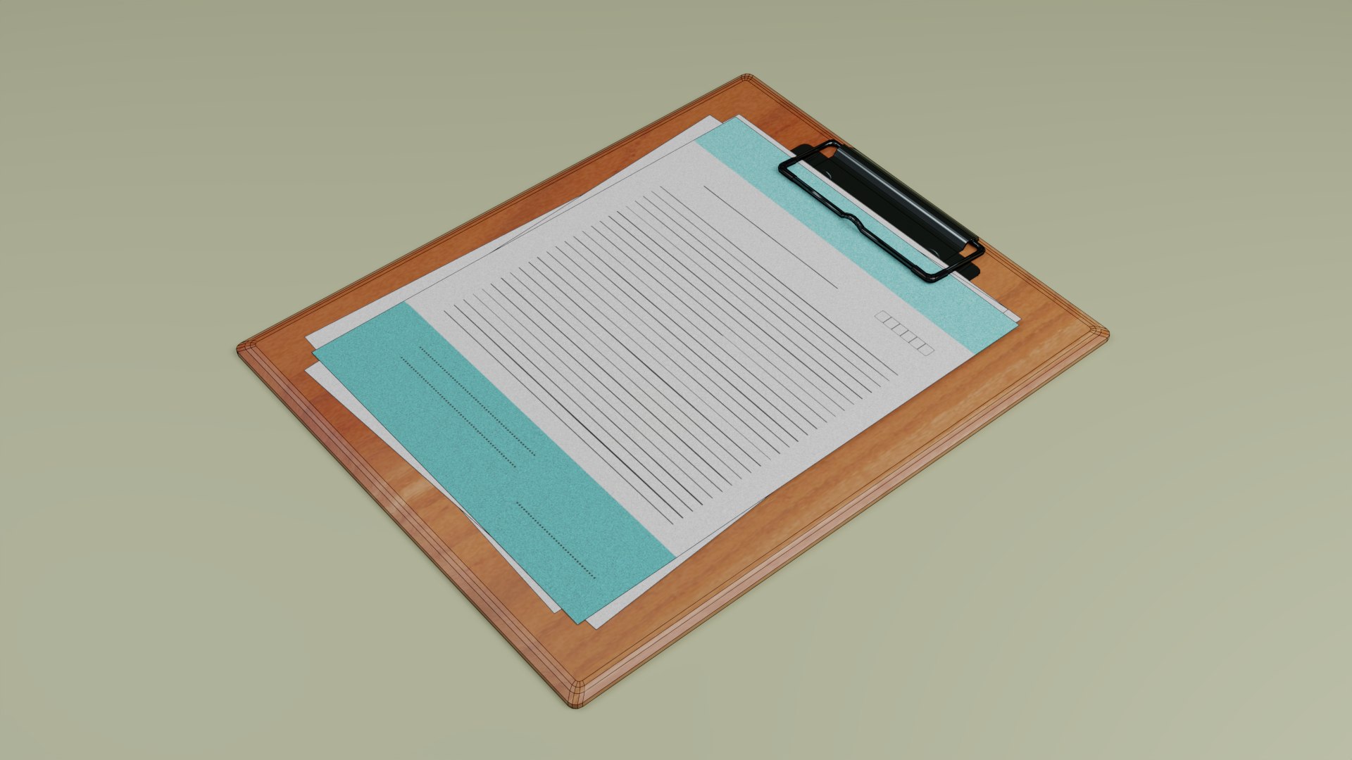 3D Clip Board - TurboSquid 2179302