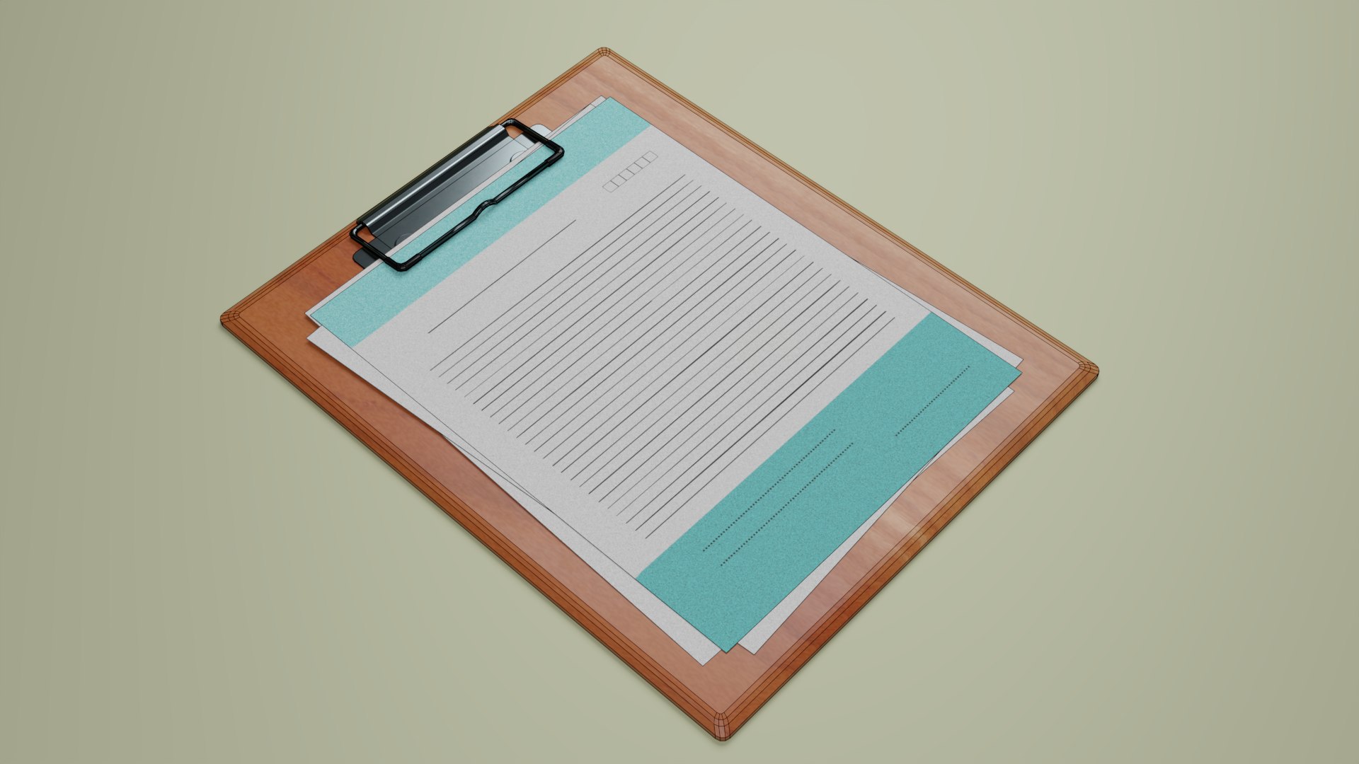 3D Clip Board - TurboSquid 2179302
