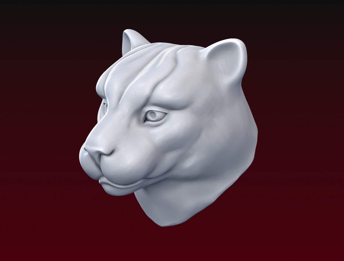 Snow Leopard Head 3D Model - TurboSquid 1875530