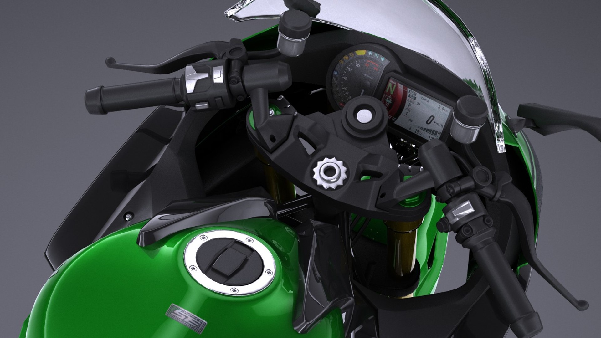 Kawasaki Ninja H2 3D - TurboSquid 1287849