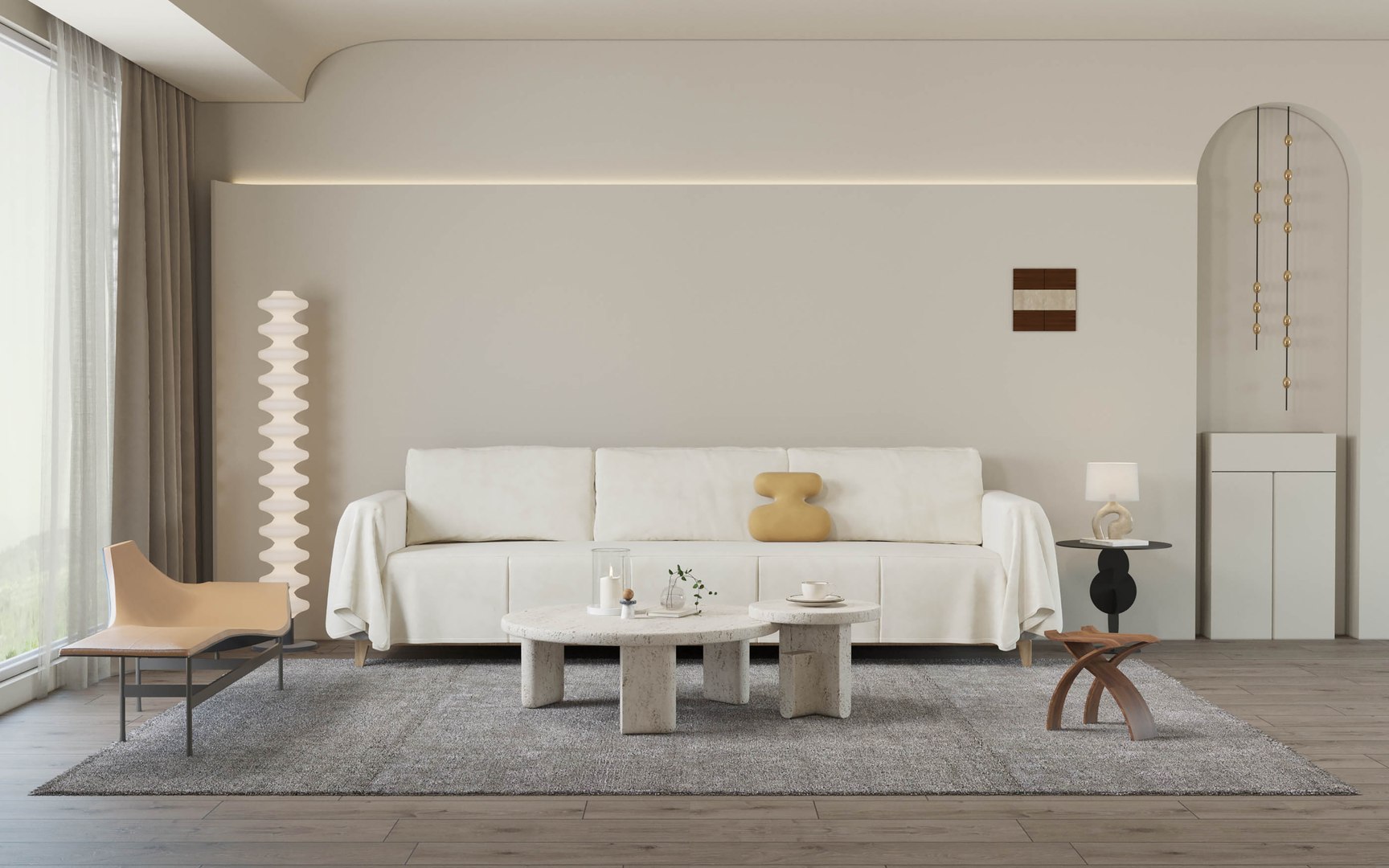 3D model Retro residential indoor 3 d model - TurboSquid 2044132