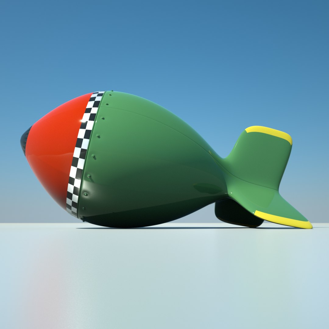 Wwii Retro Bomb 3d Model