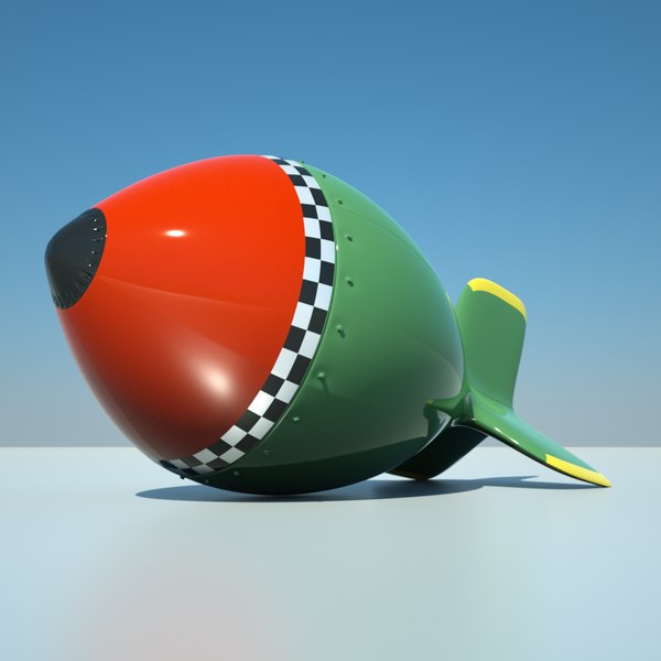 wwii retro bomb 3d model