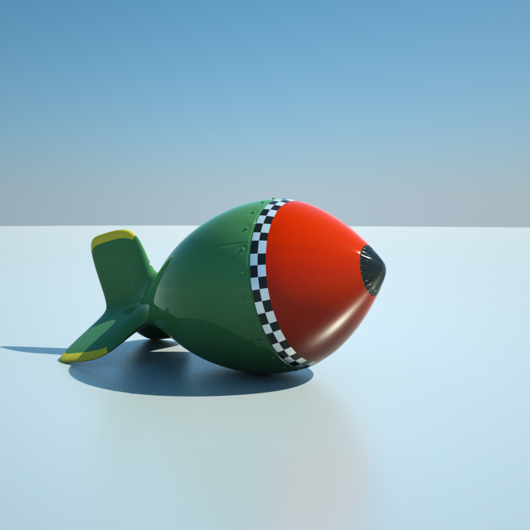 Wwii Retro Bomb 3d Model