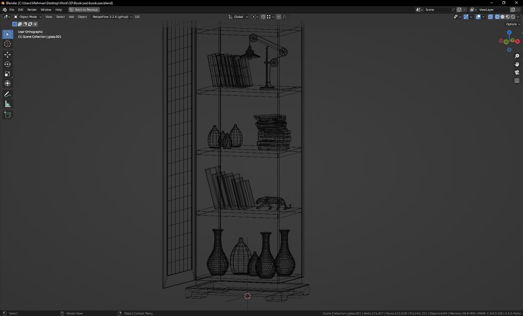 Bookcase 3D Model - TurboSquid 1972990