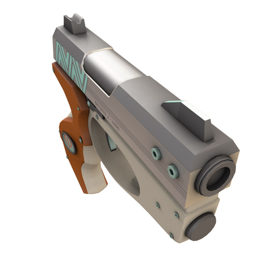 Gun Pistol 3d Max