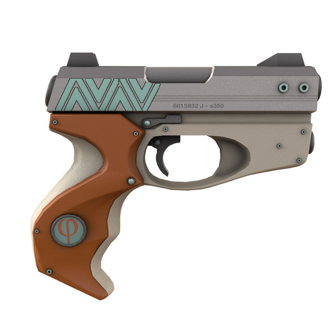Gun Pistol 3d Max