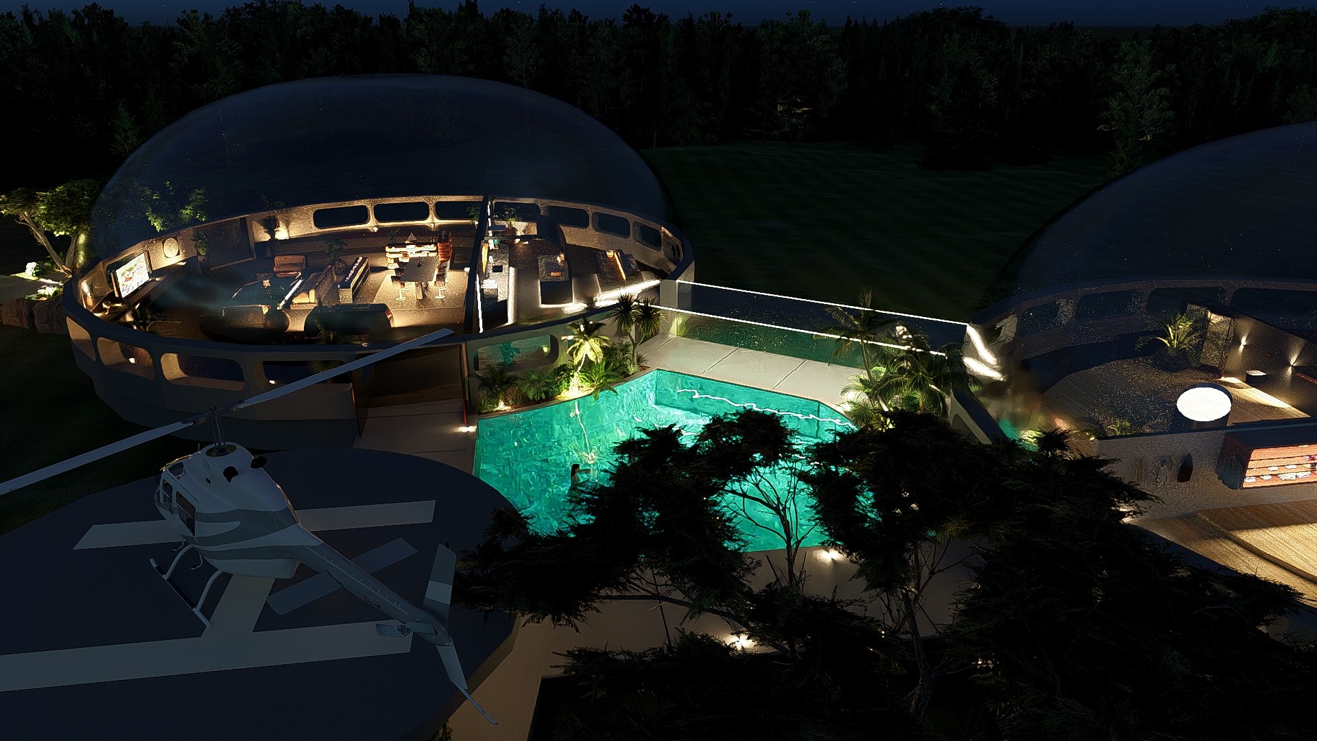 3D Dome House Model - TurboSquid 2300860