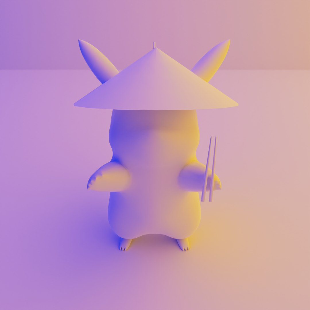 3D Chinese Pikachu Low Poly Low-poly 3D Model - TurboSquid 2029604