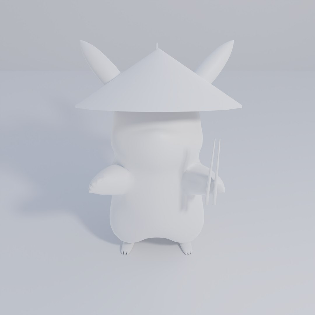 3D Chinese Pikachu Low Poly Low-poly 3D Model - TurboSquid 2029604