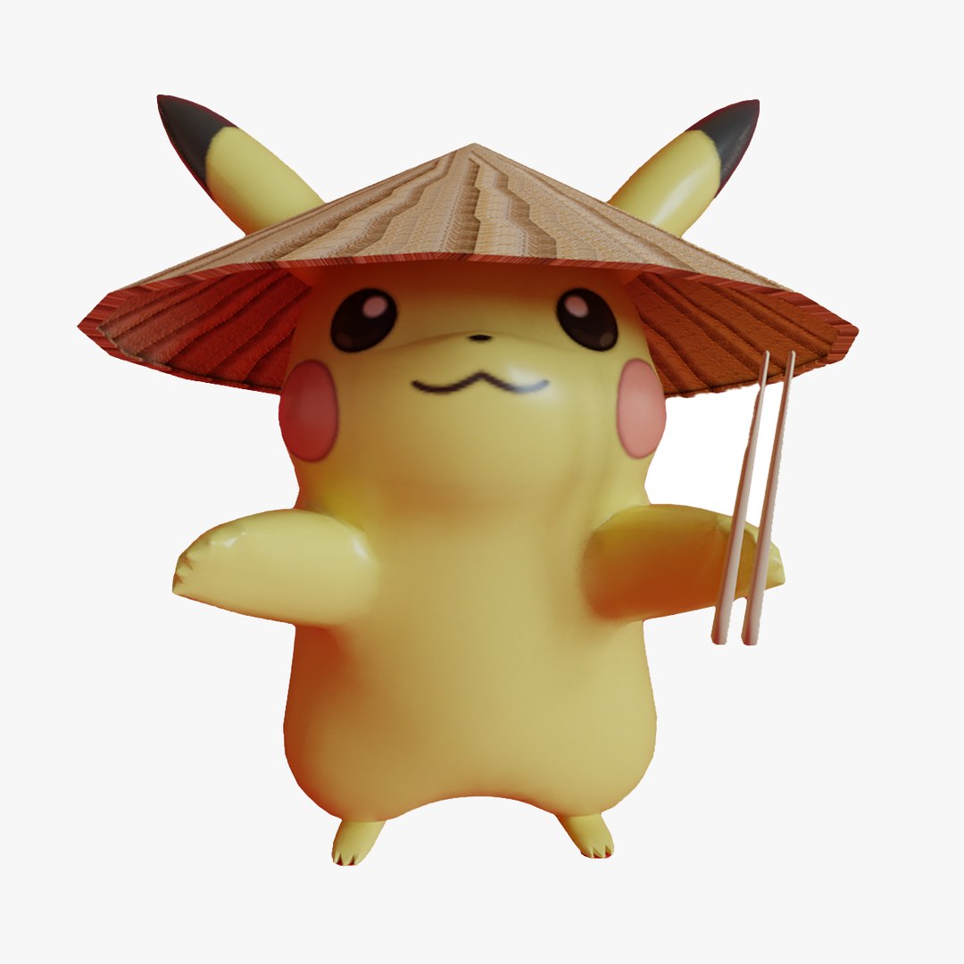 modelo 3d Chinese Pikachu low poly Low-poly 3D model - TurboSquid 2029604