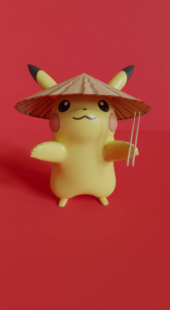 3D Chinese Pikachu Low Poly Low-poly 3D Model - TurboSquid 2029604
