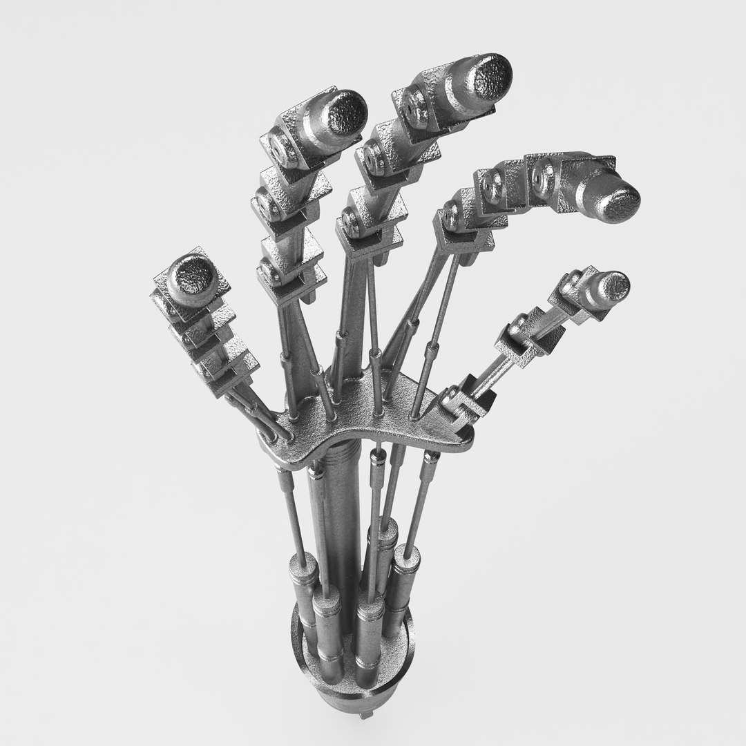 3D Robotic Metal Mechanical Arm - TurboSquid 1949189