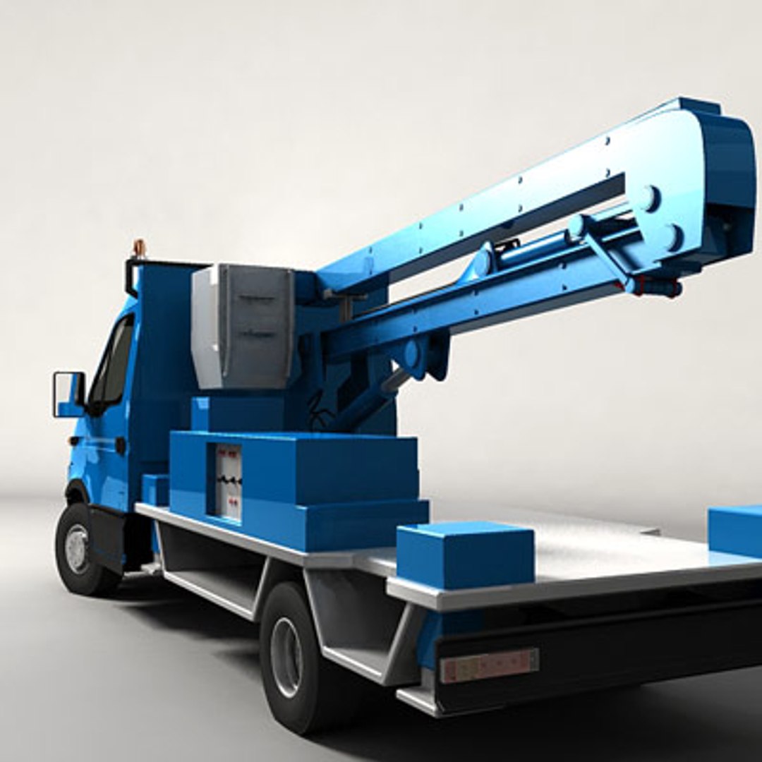 bucket truck 3d max