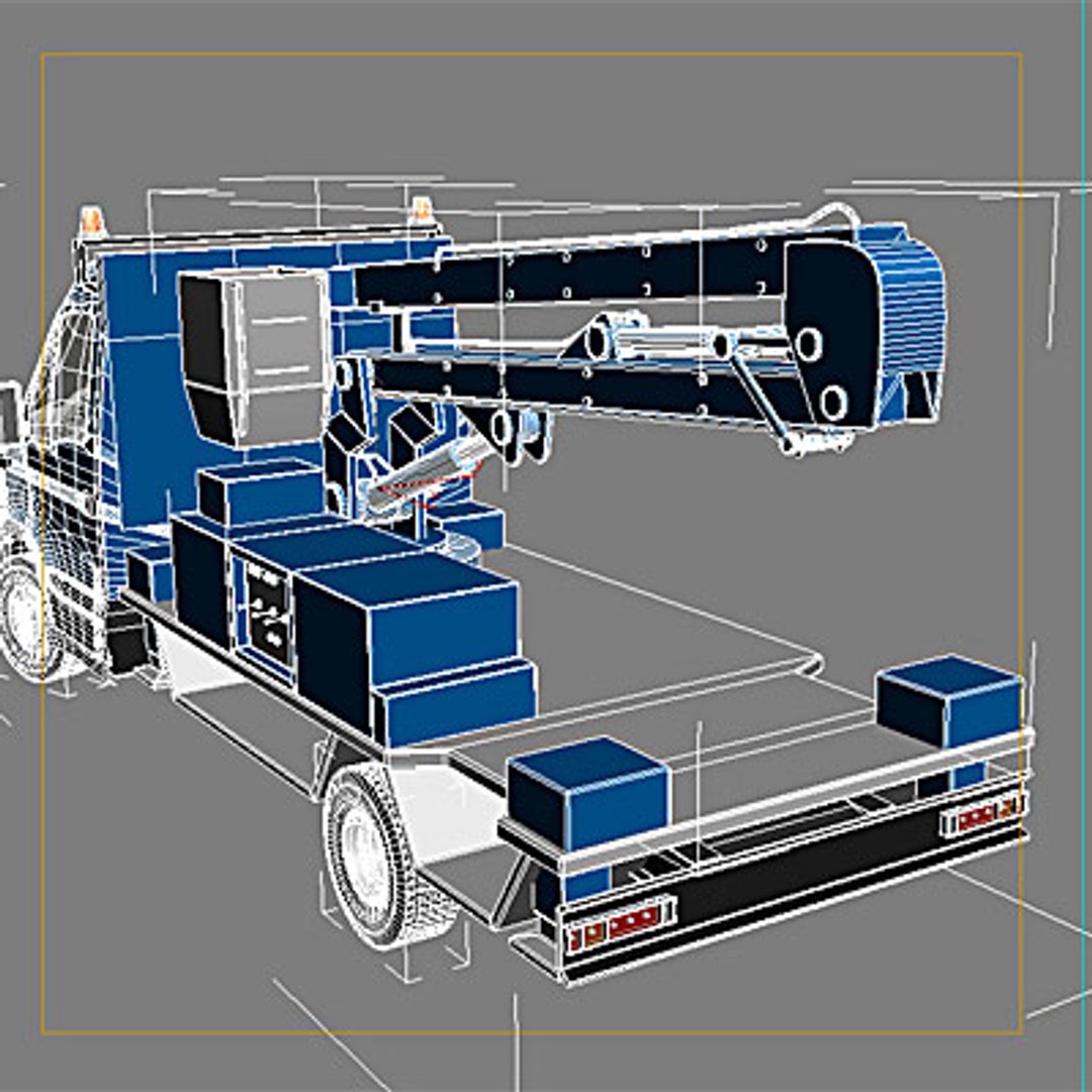 bucket truck 3d max